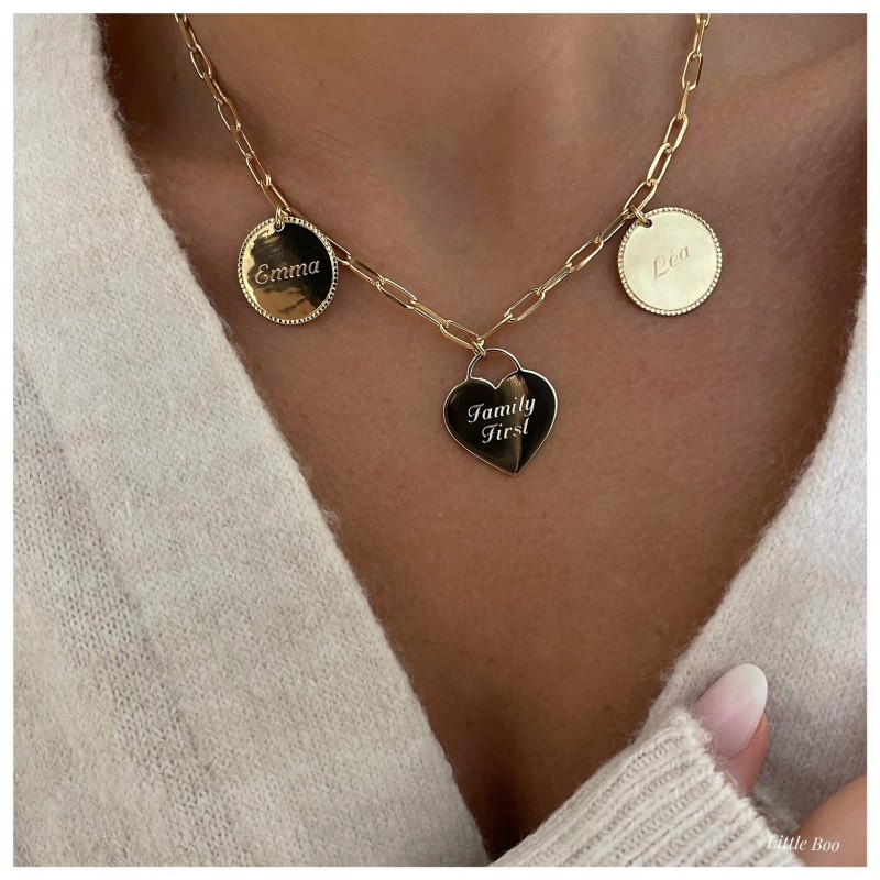 Collier plaqué or pour femme à personnaliser - Little Boo (2)