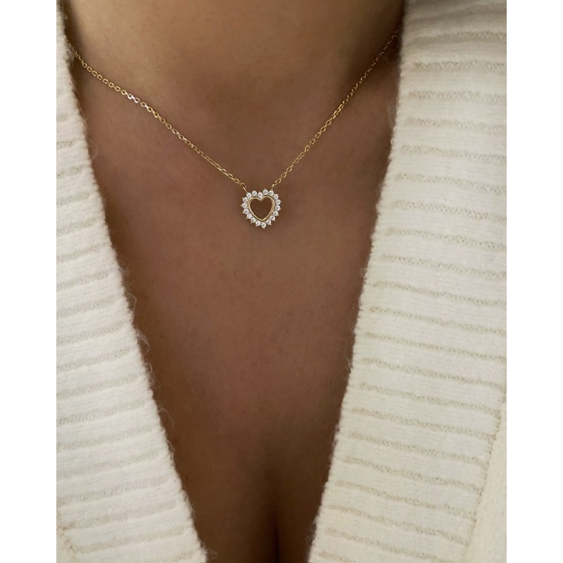 Collier bianca plaqué or à personnaliser - Little Boo